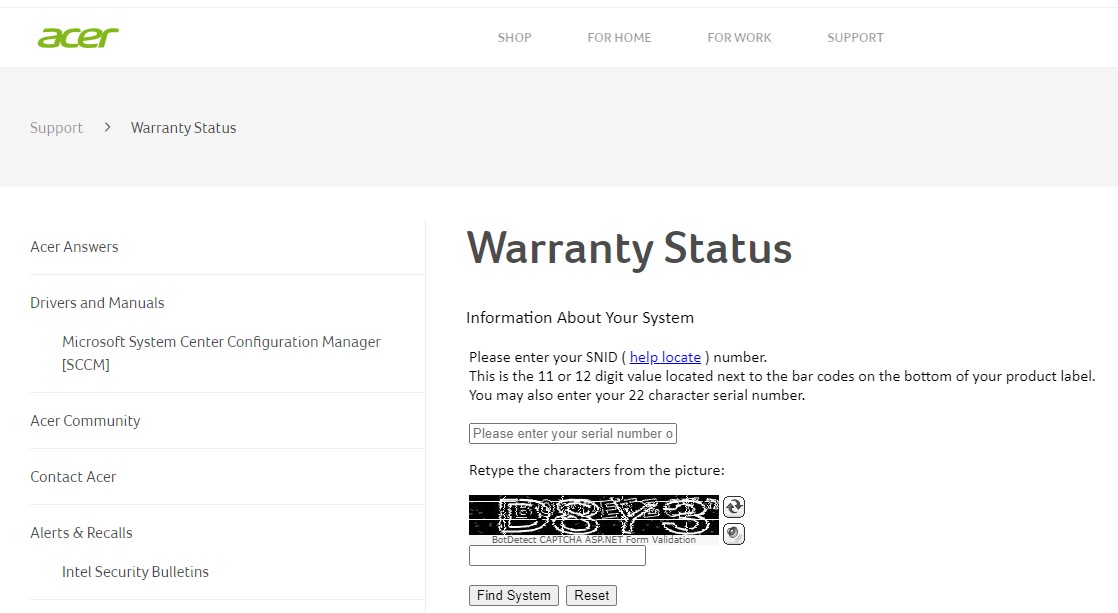 Mengecek Garansi Laptop Acer | - Net Computer Depok