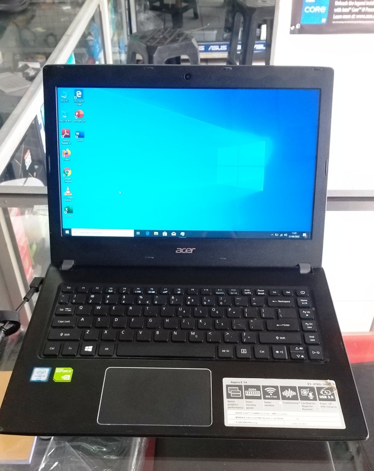 Laptop Acer Aspire E5-476G-58KE Intel Core i5-8250U 8GB RAM 1TB HDD Intel HD 620 & Nvidia ...